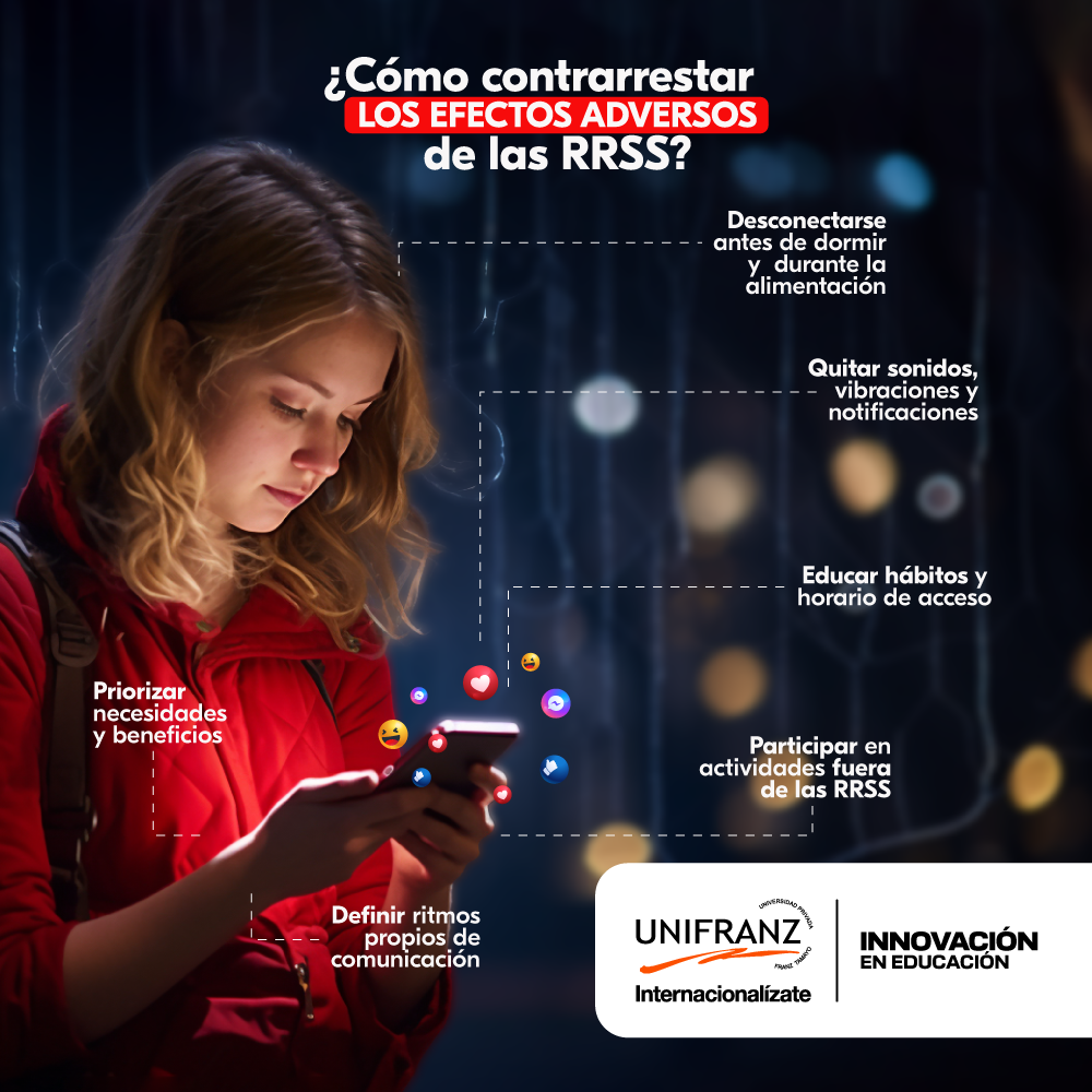 Uso excesivo de las RRSS puede tener efectos adversos a la salud mental